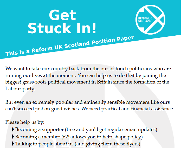Our Position - Reform Party Scotland
