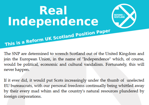 Our Position - Reform Party Scotland